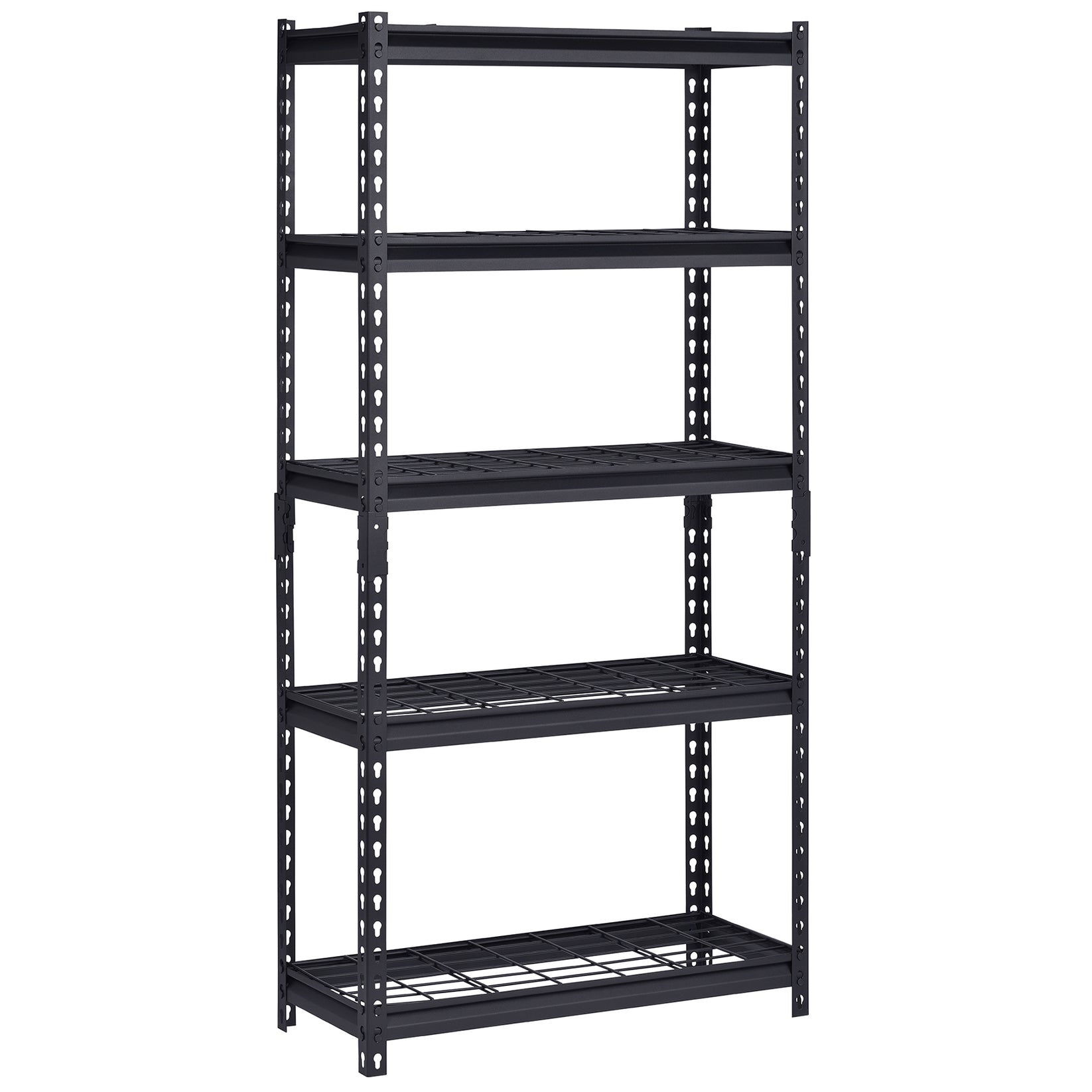 MuscleRack™ Heavy-Duty Z-BEAM™ Steel Boltless Shelving with Wire Decki ...