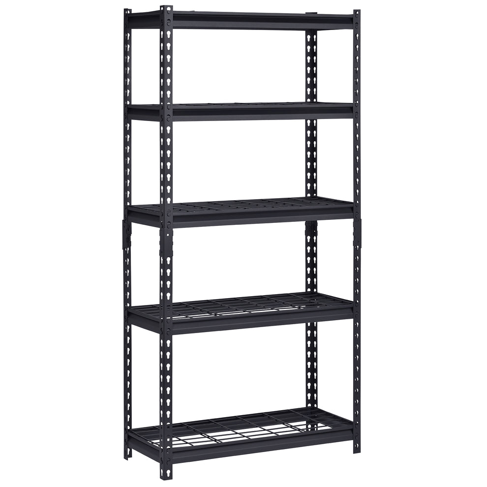MuscleRack™ Heavy-Duty Z-BEAM™ Steel Boltless Shelving with Wire Decki ...