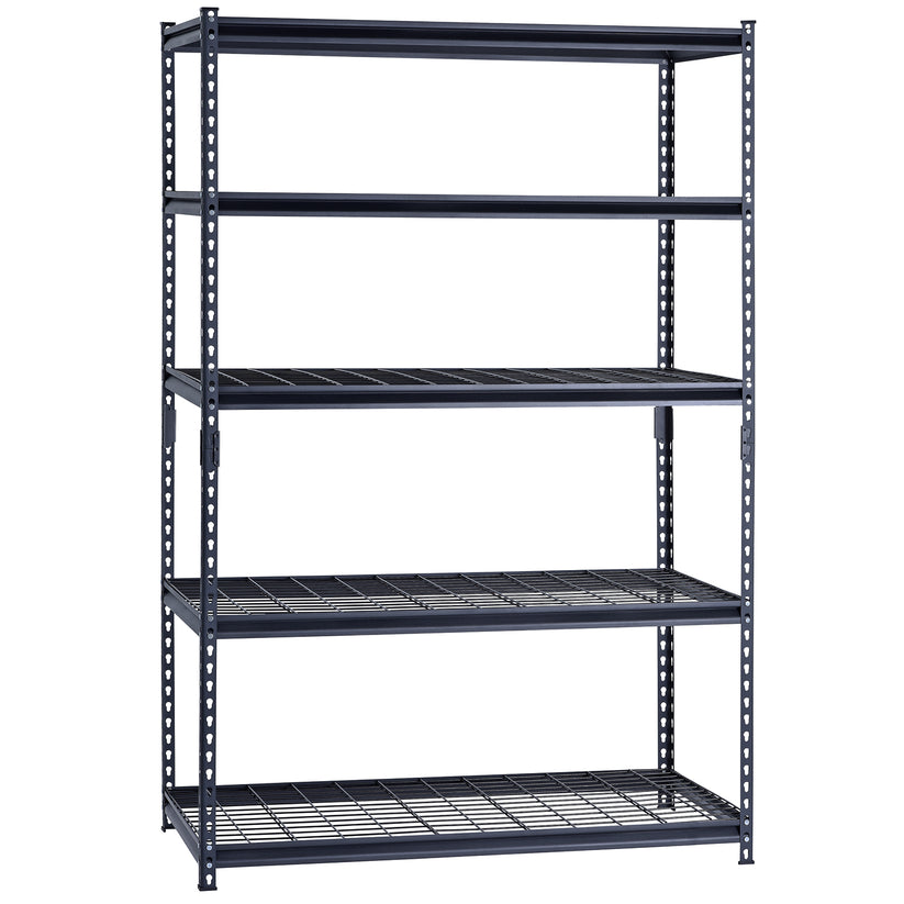 MuscleRack™ Heavy-Duty Z-BEAM™ Steel Boltless Shelving with Wire Decki ...
